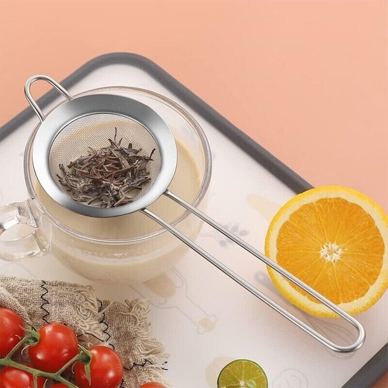 Set of 3 Fine Mesh Stainless Sieve Steel Sieves Strainers Strainer ...