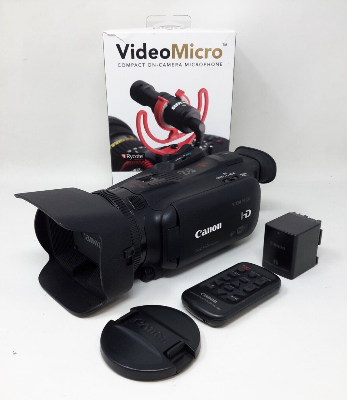 Canon VIXIA HF G30 HD Camcorder HD CMOS Pro Sensor Wi-Fi w/Battery ...