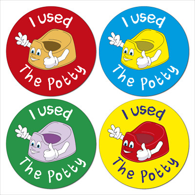 144 x Potty Training Stickers Toddler toilet reward for Boys Girls Kids ...