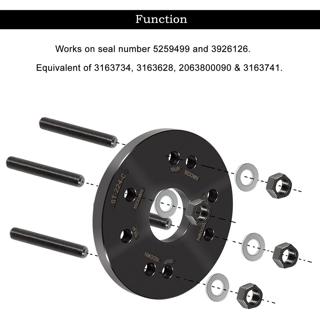 3824078 5395259 Rear Crankshaft Seal Installer ST224C For Paccar ...