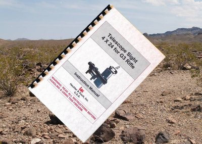 HECKLER & KOCH HK G3 TELESCOPE SCOPE SIGHT FOR Rifle Owners Manual H&K ...