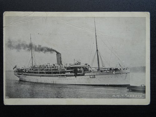 WW1 H.M.Troopship ASSAYE - Old Postcard | eBay UK