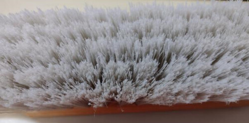 8 Inch Grey Flagged Counter Duster with Lacquered Wood Handle Free ...