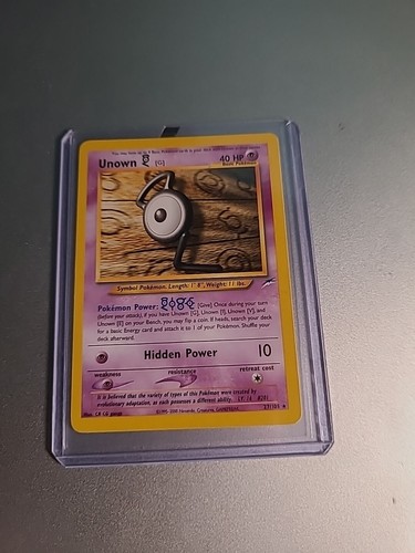 Pokémon TCG Unown [G] Neo Destiny 27/105 Regular Unlimited Rare | eBay