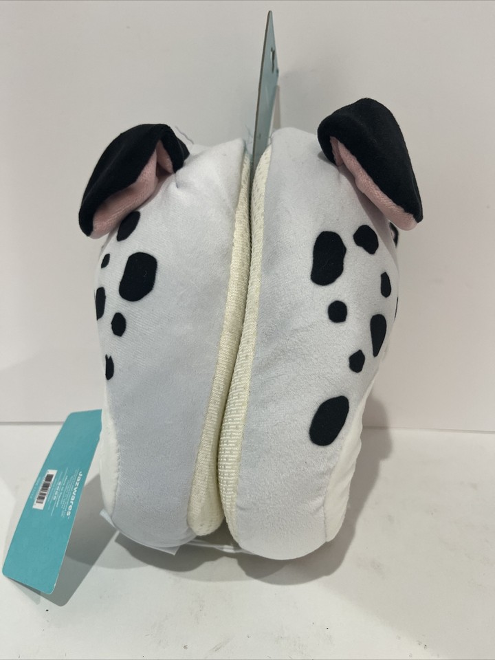 Squishmallows Plush Slippers DALMATIAN DOG (Kids Size 11/12) Gray Black ...