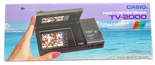 Casio Liquid Crystal 2.6” Pocket Color Television TV-2000 Tested ...