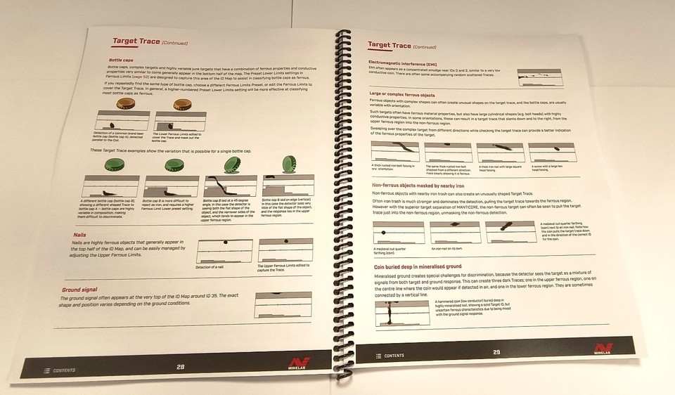 Minelab Manticore Metal Detector - Color Instruction Manual 8 ½”x 11 ...