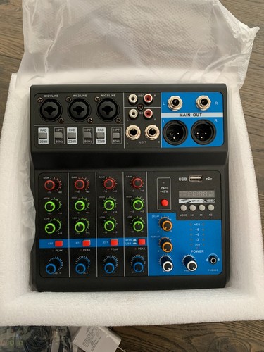 F-5A 5 Channel Live Mixer | Built In Effect Processor | Portable ...