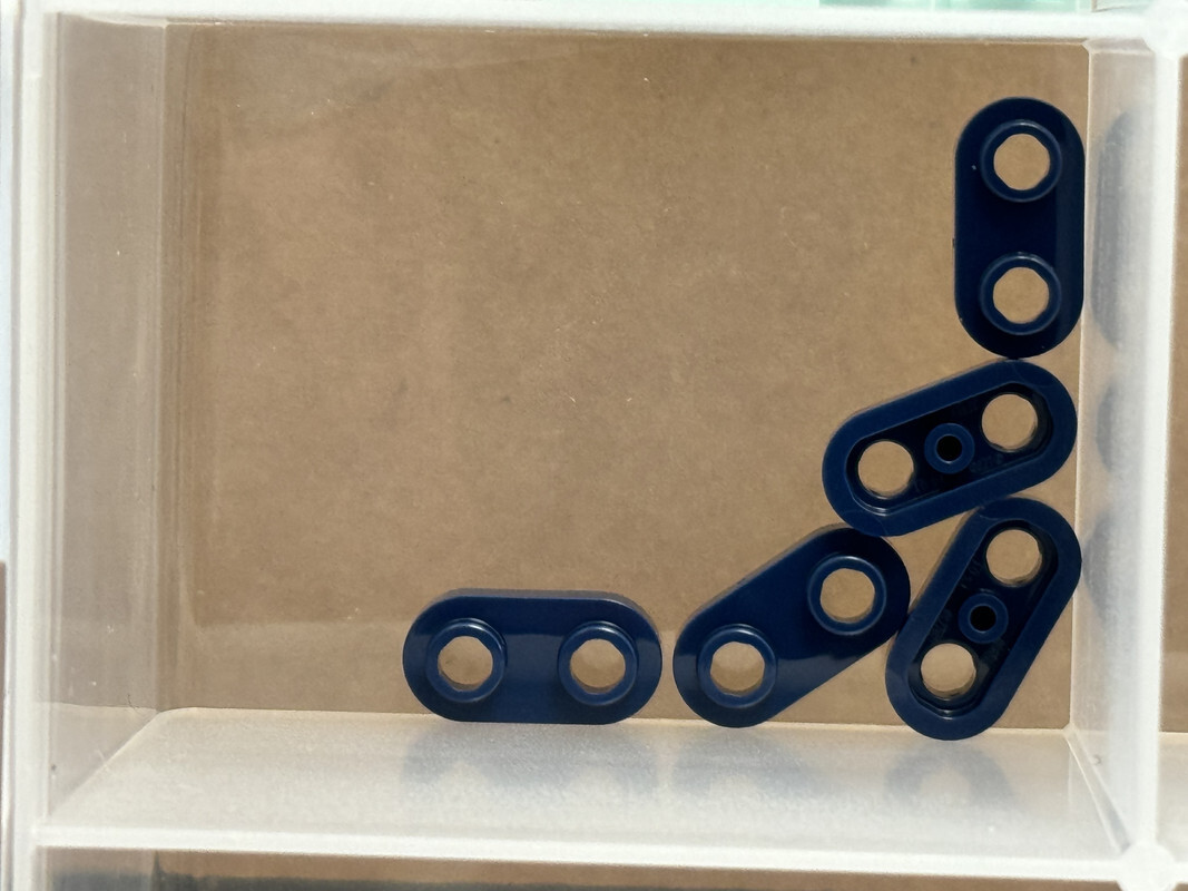 LEGO Parts - Dark Blue Plate, Round 1 x 2 with Open Studs - No 35480 ...