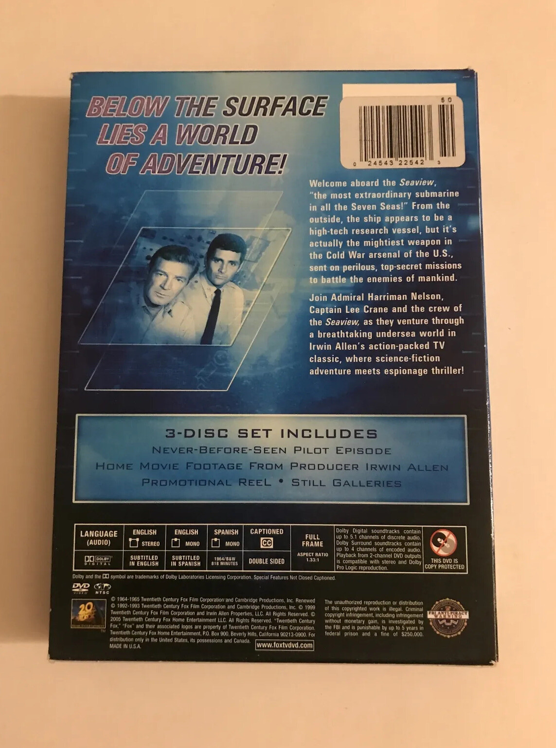 Voyage to the Bottom of the Sea - Season 1 Vol. 1 (DVD, 2006, 3-Disc ...