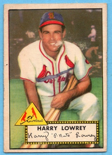 1952 Topps #111 Harry "Peanuts" Lowrey VG-VGEX St. Louis Cardinals ...