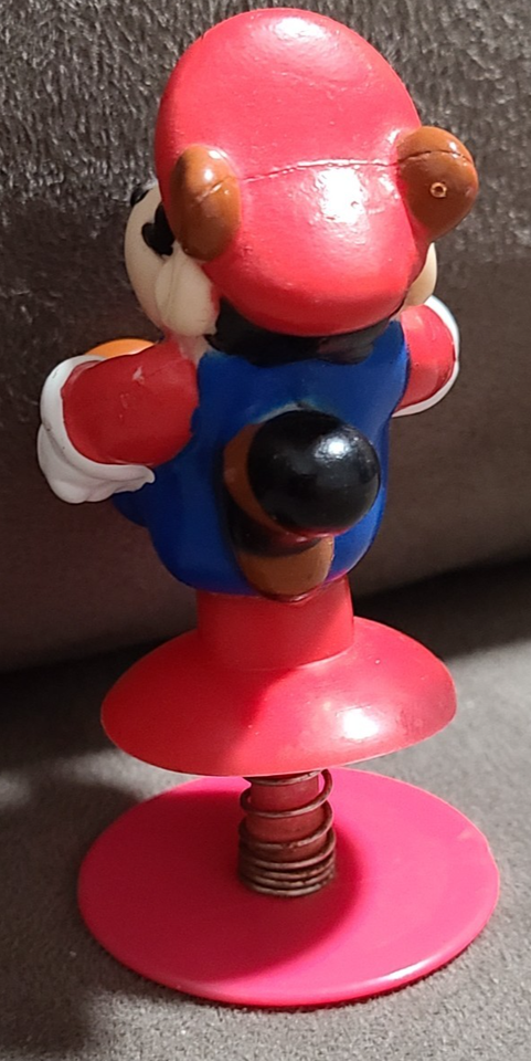 Tanooki Mario Super Mario Bros Spring Popper Jumping Toy Vintage 1989 ...