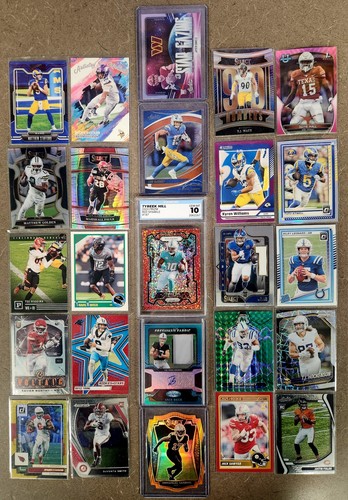 NFL 25 Card Lot Slab RPA #'D DieCut Parallels Inserts Rookies 25 Cards ...