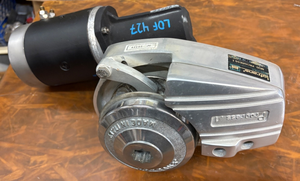 LOFRANS PROGRESS 1 ANCHOR WINDLASS 1000W 12V SN#29339 GYPSY 5/16" G40 ...