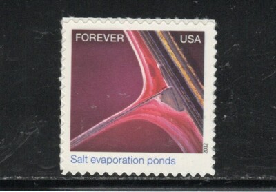 4710F * SALT EVAPORATION PONDS ~ EARTHSCAPES * U.S. Postage FOREVER ...