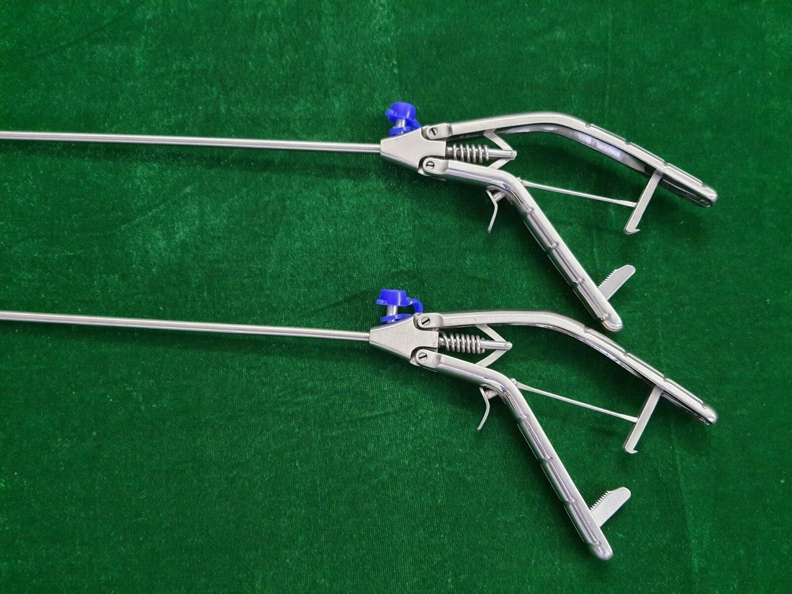 2pc Laparoscopic Gun-Type Needle Holder Curved Jaw 5mmx330mm Reusable ...