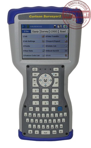 CARLSON SURVEYOR 2 DATA COLLECTOR,SURVCE,RTK GPS,ROBOTIC,TOPCON,LEICA ...