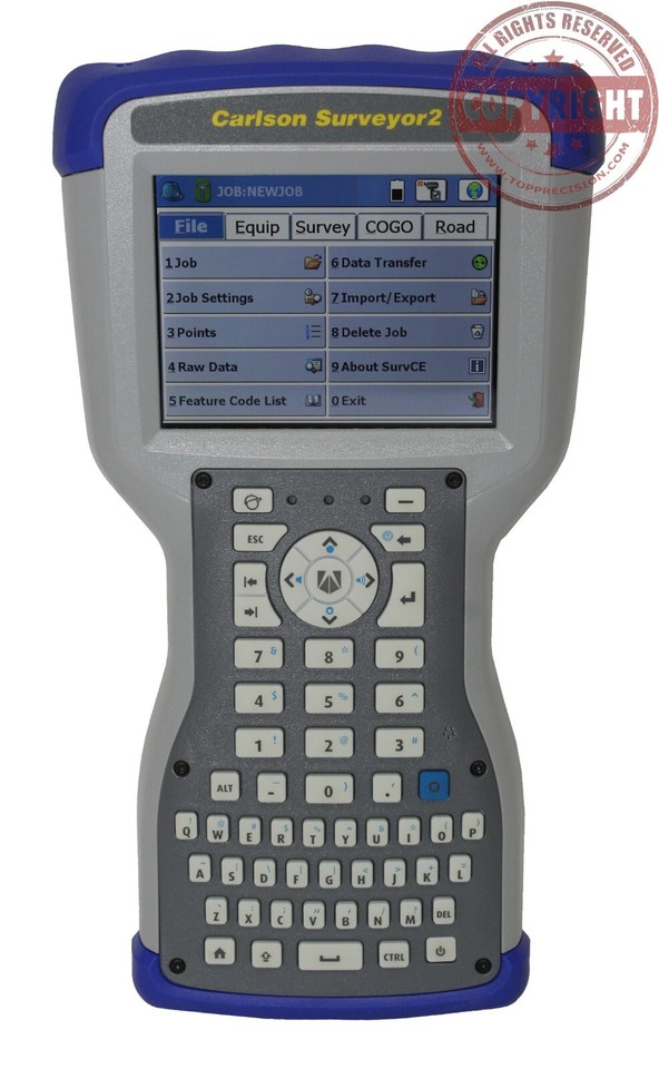 CARLSON SURVEYOR 2 DATA COLLECTOR,SURVCE,RTK GPS,ROBOTIC,TOPCON,LEICA ...