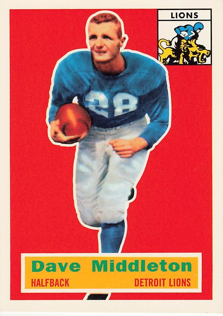 DAVE MIDDLETON 1994 TOPPS FOOTBALL ARCHIVES #68 1956 SERIES | eBay