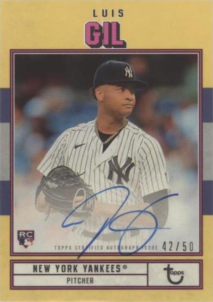 2022 Topps Brooklyn Collection - Autographs Gold #AC-LG Luis Gil /50 ...