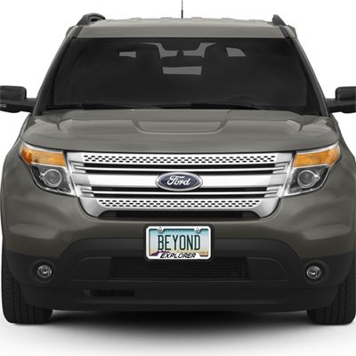 Ford Explorer Brushed Steel License Plate Frame | eBay