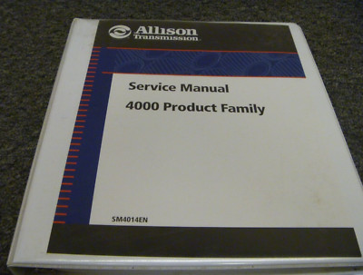 Allison 4700SP 4800EVS 4800SP B500 Transmission Shop Service Repair ...