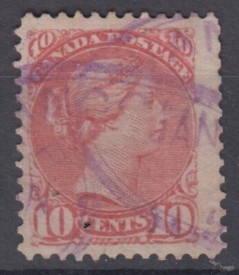 Canada Scott #45 10 cent brown red "Small Queen" F | eBay
