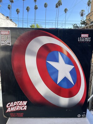 Marvel Legends Series Captain America Shield 1:1 Hasbro & Original Box ...