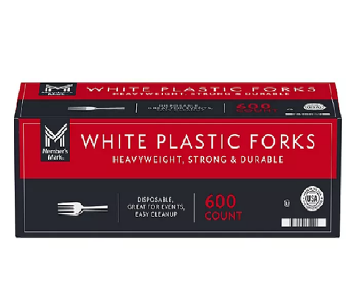 Member's Mark White Plastic Forks, Heavyweight (600 ct.) | eBay