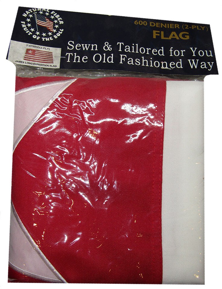 3x5 Embroidered Sewn James Long Expedition 1819 Synthetic Cotton Flag 3 ...