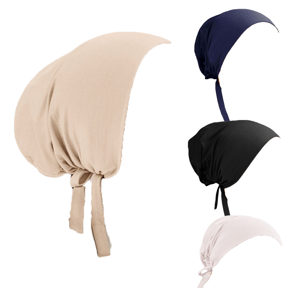 Underscarf Inner Caps Women Muslim Hijab Hats Hair Loss Bonnet Islamic ...