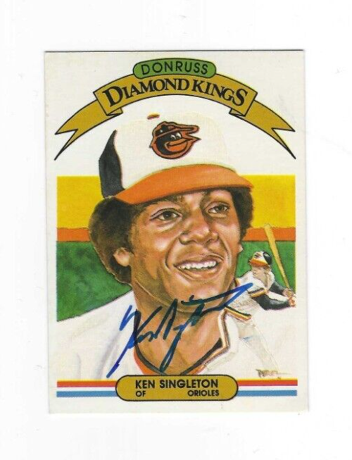 Signed Ken Singleton Baltimore Orioles Donruss 1982 DK Diamond King ...