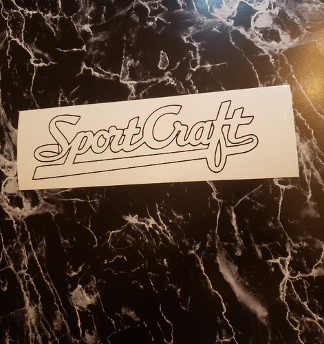 sport craft sportcraft Boat Decals 22" WHITE Die-Cut (2) BEST QUALITY ...