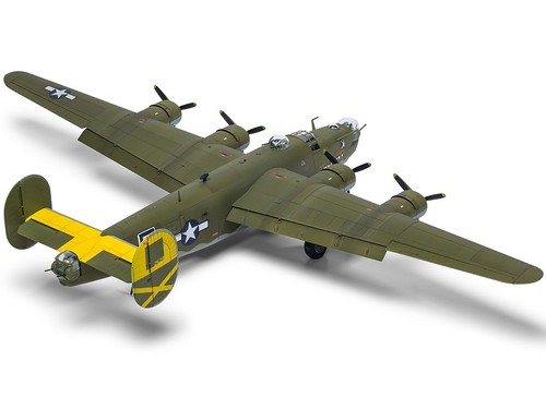 Level 3 Model Kit Consolidated B-24H Liberator Bomber Aircraft with 2 ...