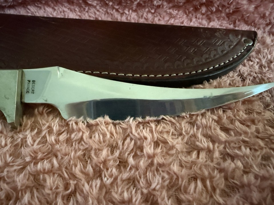 Vintage Case 8 dot Desert Prince 1982 Fixed Blade Knife Original Sheath ...