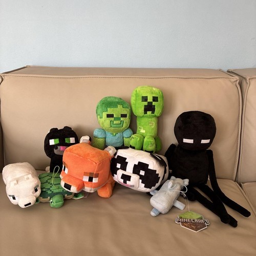 Minecraft Plush Toy Set of 9 Assorted Characters Soft Stuffed Animals ...