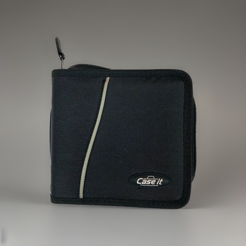 Vtg NOS Case Logic Leather Cd Case Wallet 24 Slots AV Pro Series 1999 ...