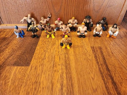 WWE Rumblers Mini Wrestling Action Figures Lot of 14 John Cena CM Punk ...