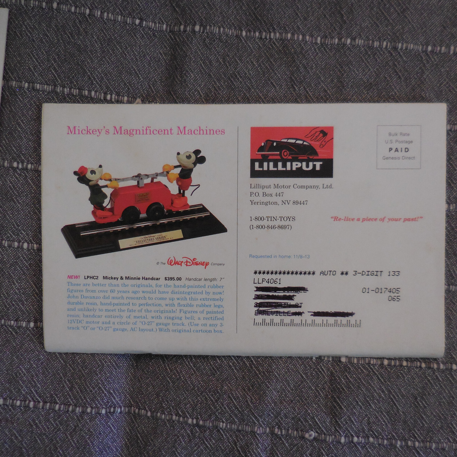 Custom Bundle of 2 Lilliput Mechanical Toys Catalog #19 & 21, '97 and ...