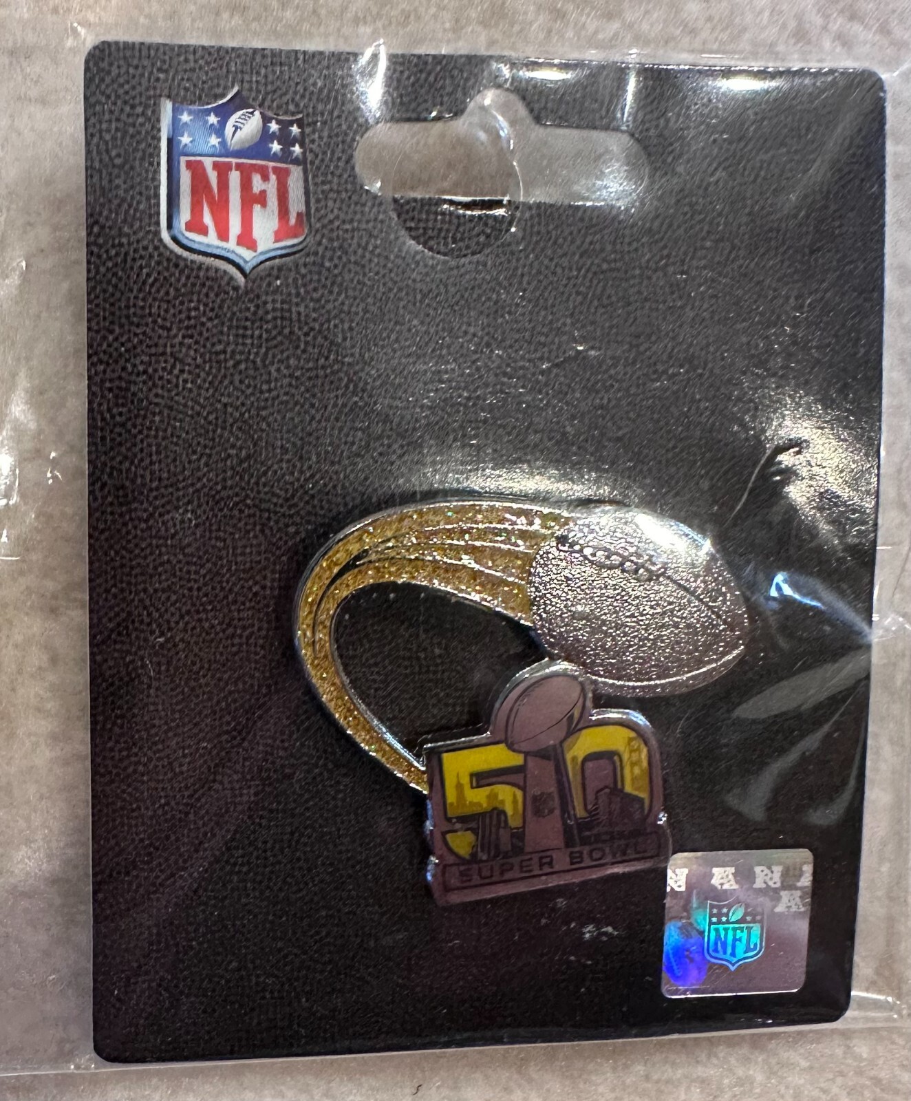 2016 NFL Super Bowl L (50) NFL Game Day Lapel Pin: Panthers/Broncos 2/7 ...