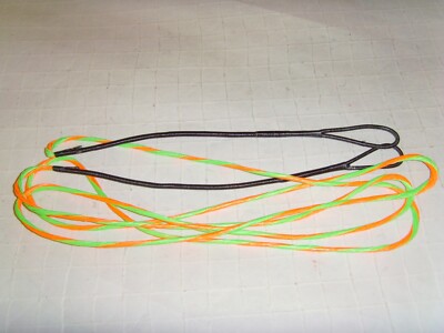 archery bow string for a 66 inch bow 62.5 flo orange and flo green 8125 ...