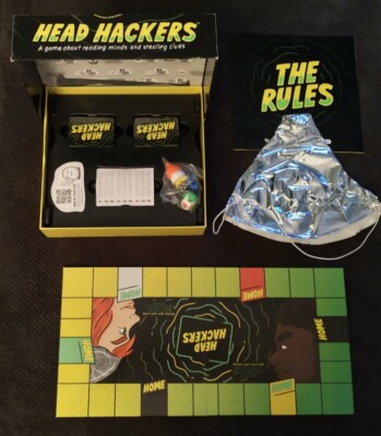 Head Hackers Board Game Reading Minds & Stealing Clues COMPLETE (Cards ...