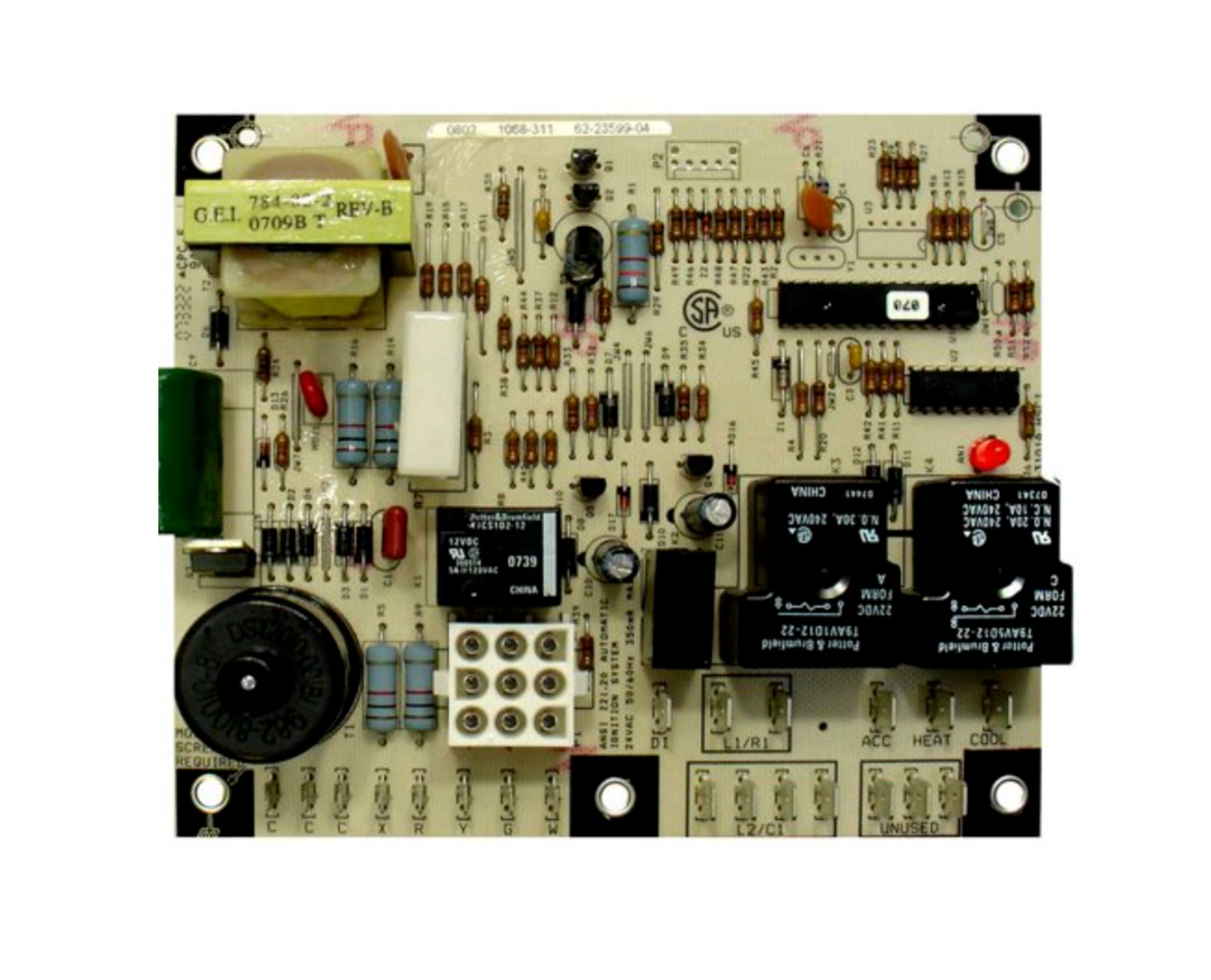 62-23599-04 Gas furnace control board for Rheem, Ruud, etc 1068-311 ...