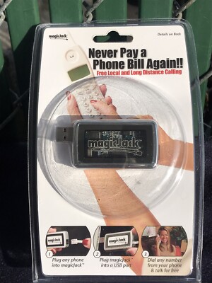 Magic Jack USB PC to Phone Jack Free Local, Long Distance 430-0302 NEW ...