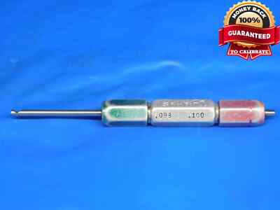 .0980 & .1000 PIN PLUG GAGE GO NO GO .0938 +.0042 3/32 2.540 .098 .100 ...