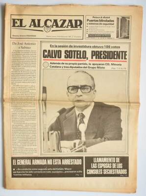 El Alcázar Newspaper February 26, 1981. Calvo Sotelo, President | eBay