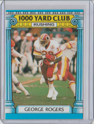 1987 Topps 1000 Yard Club Insert #11 George Rogers Washington Redskins ...