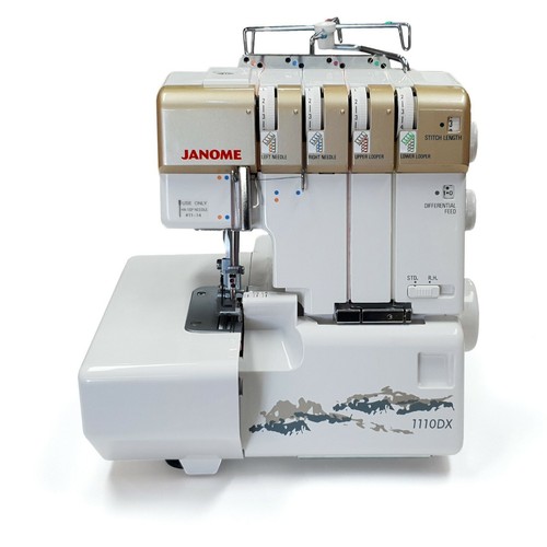 Janome 1110DX Overlocker Easy Threading Solid Metal Base Plate ...