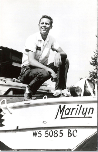 RPPC Pilot Wayne Van Ert, Marilyn Duck Boat, Wisconsin Dells, WI- 1962 ...