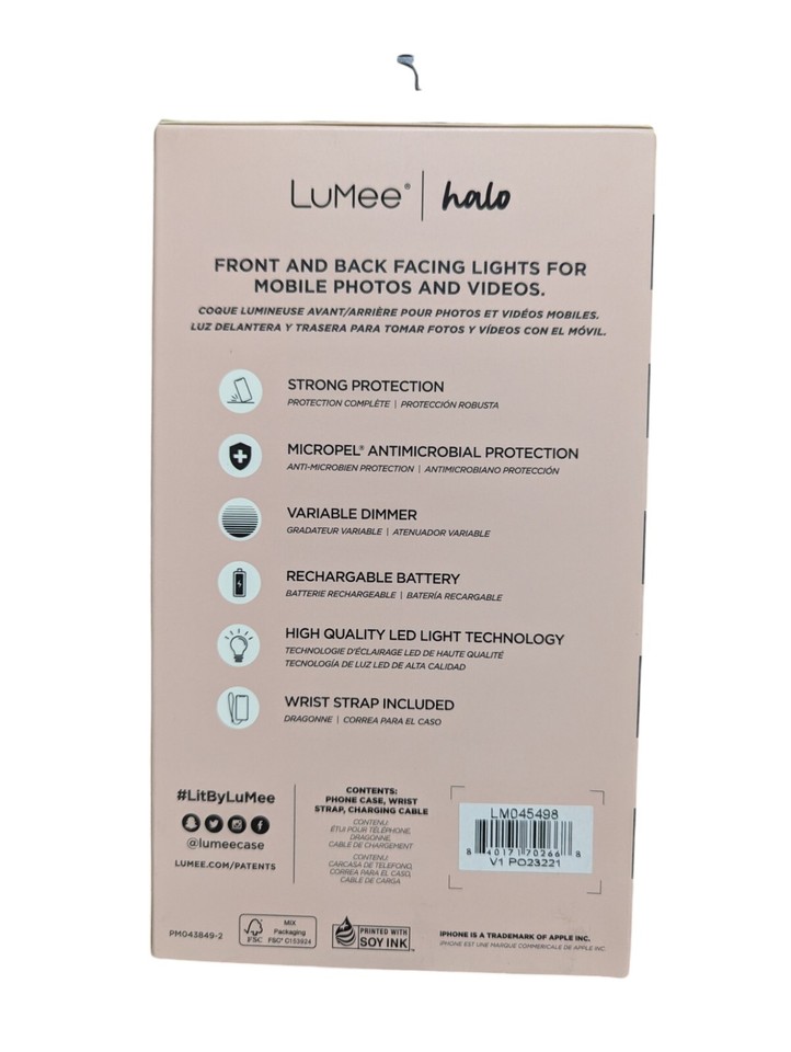 T8 LuMee HALO Apple iPhone 12 / 12 Pro - Light-Up Case Rechargeable ...